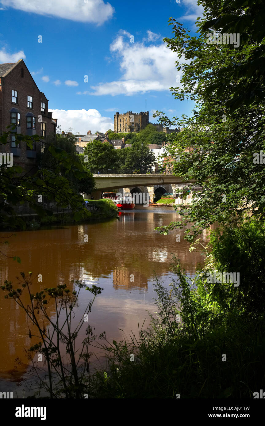 River Wear and Durham Castle Durham City County Durham North East ...