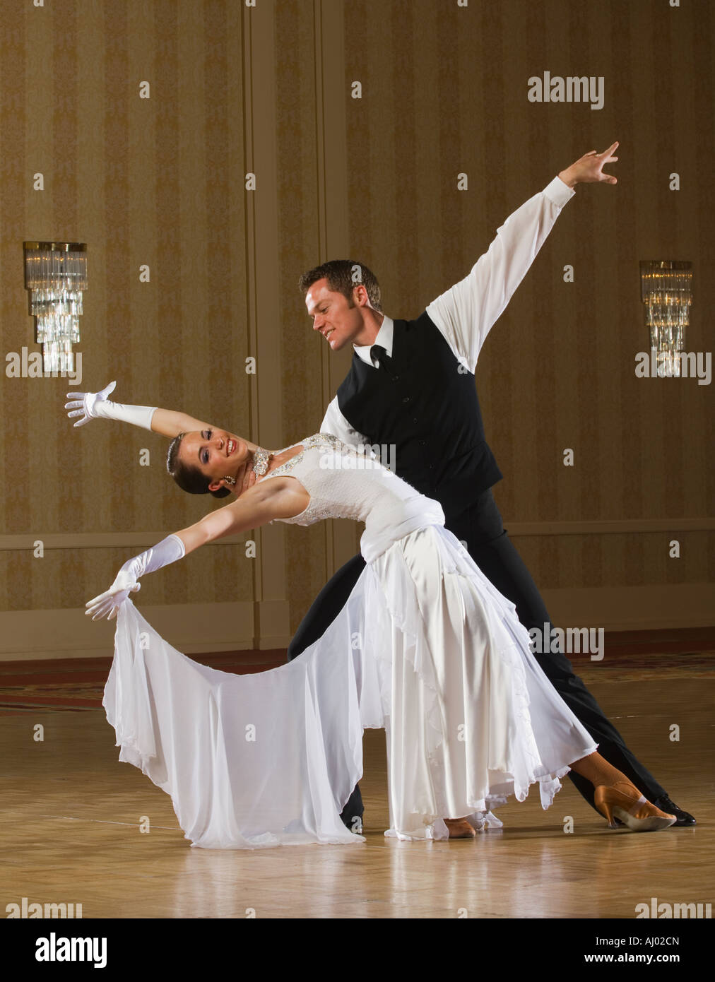 Couple ballroom dancing Stock Photo - Alamy