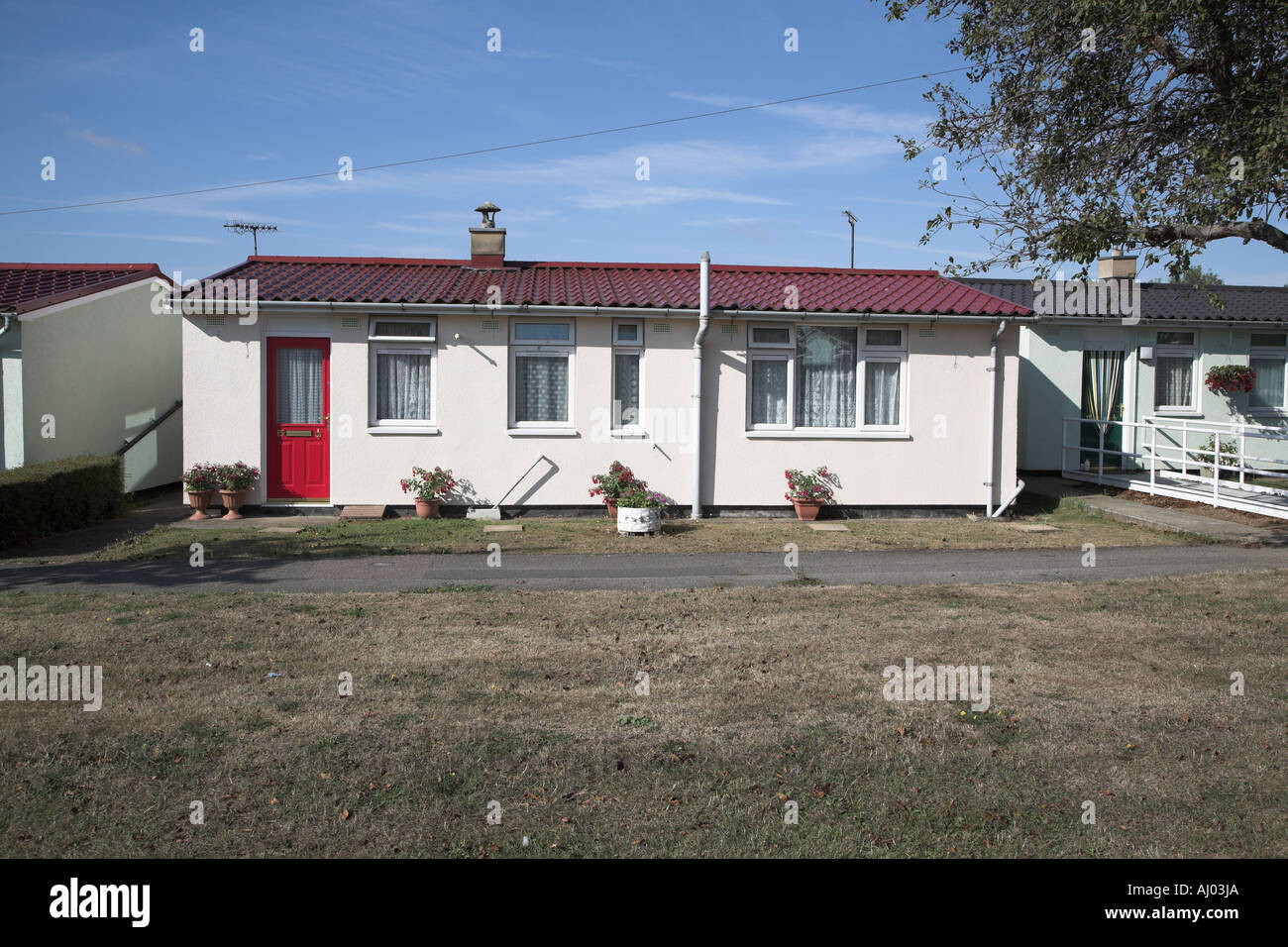 Pre fab housing Ipswich Suffolk England Stock Photo - Alamy