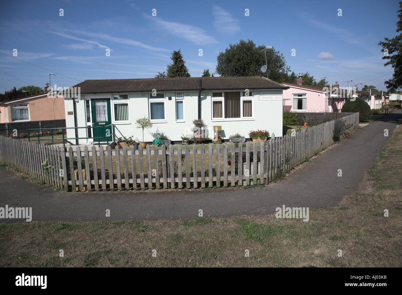 Pre fab housing Ipswich Suffolk England Stock Photo - Alamy