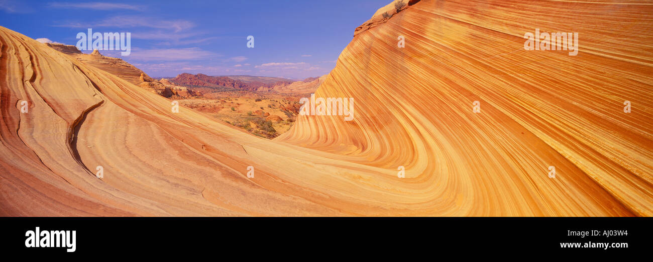 The Wave Sandstone Formation Kenab Utah Stock Photo - Alamy
