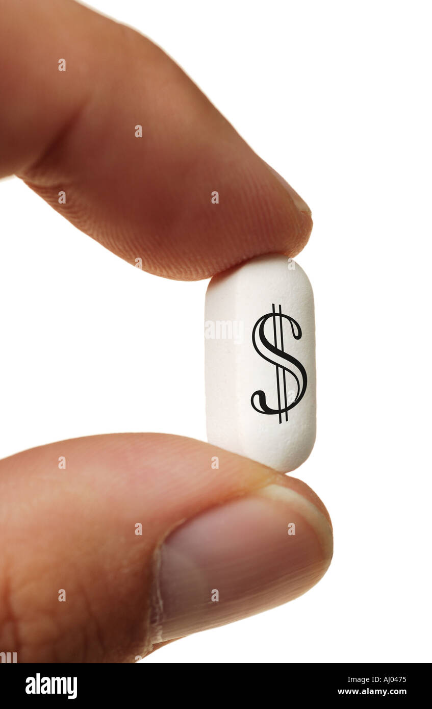 Pill dollar sign hi-res stock photography and images - Alamy