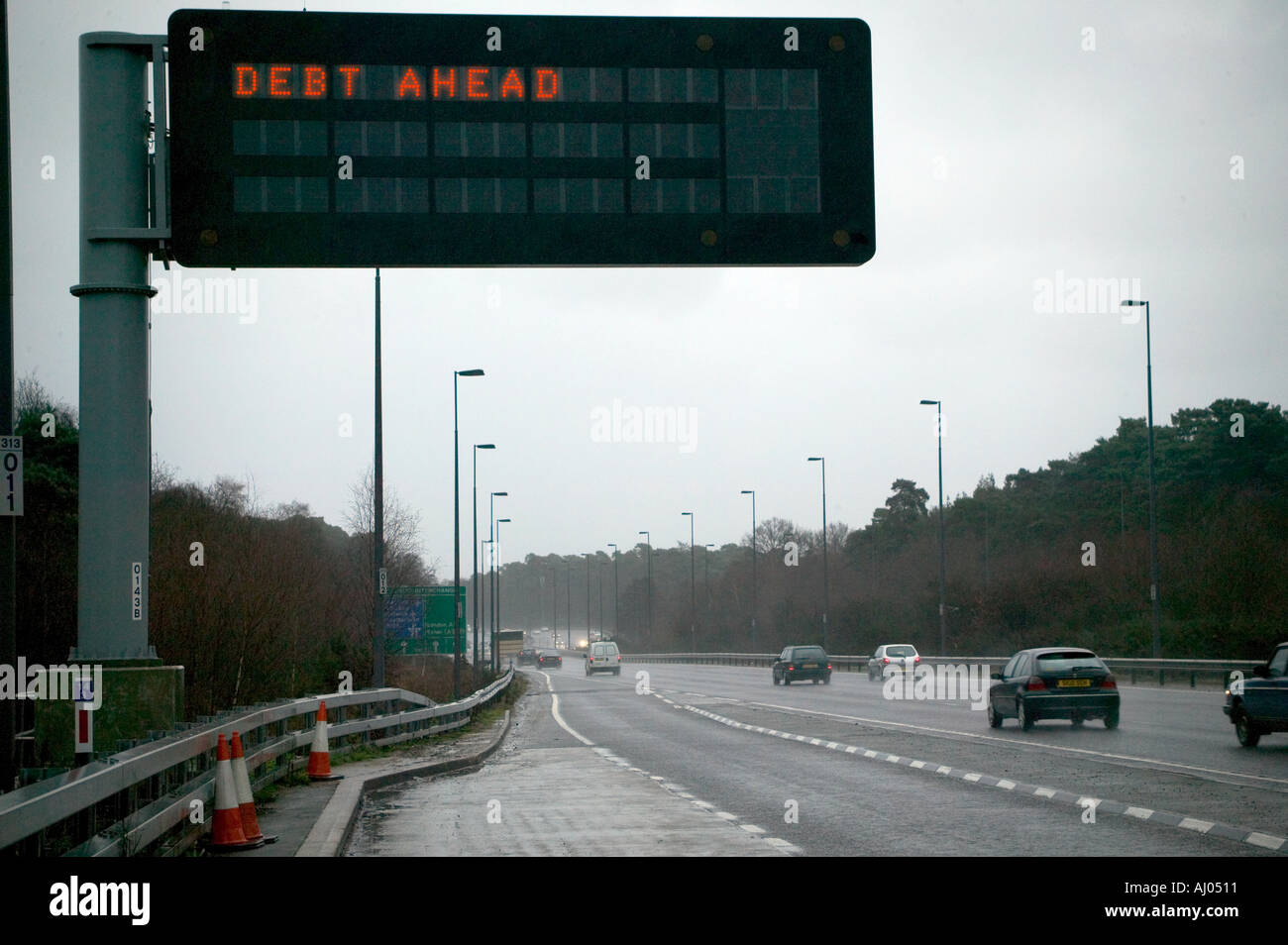 Motorway ahead sign hi-res stock photography and images - Alamy