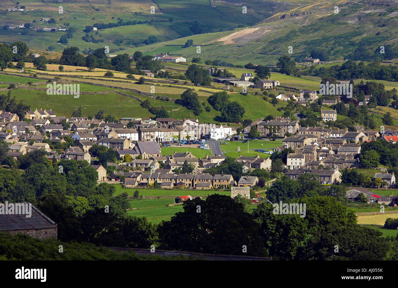 Reeth Swaledale Yorkshire Dales National Park England Stock Photo - Alamy