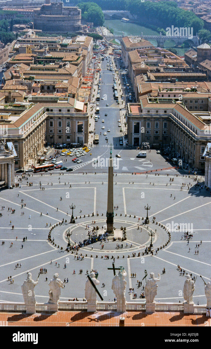 View from the roof of St Peter's Basilica, Vatican City Stock Photo - Alamy