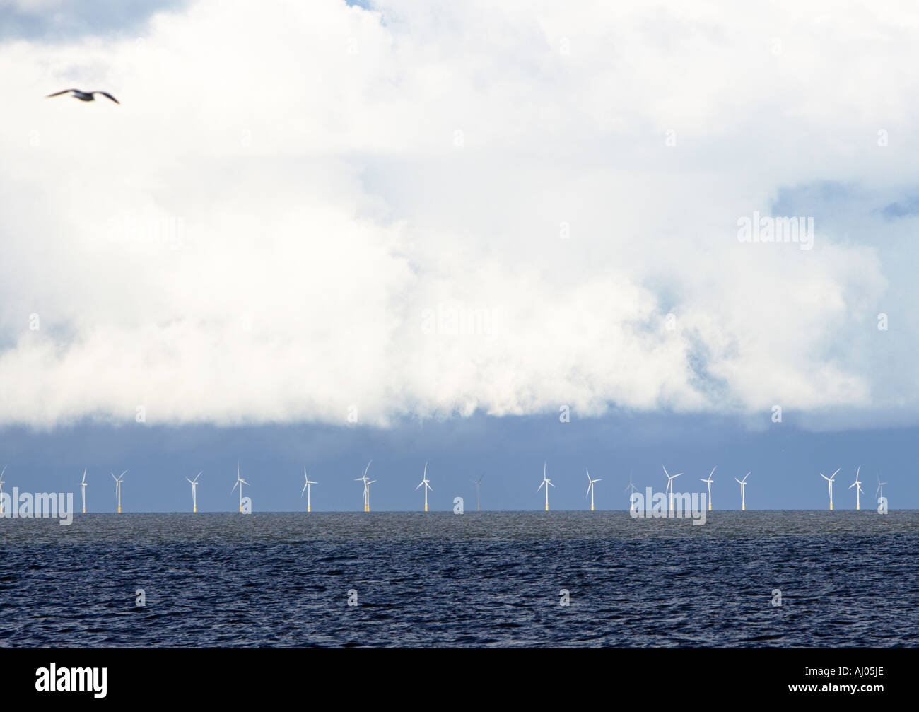 offshore windfarm in Liverpool Bay Irish Sea UK Stock Photo - Alamy