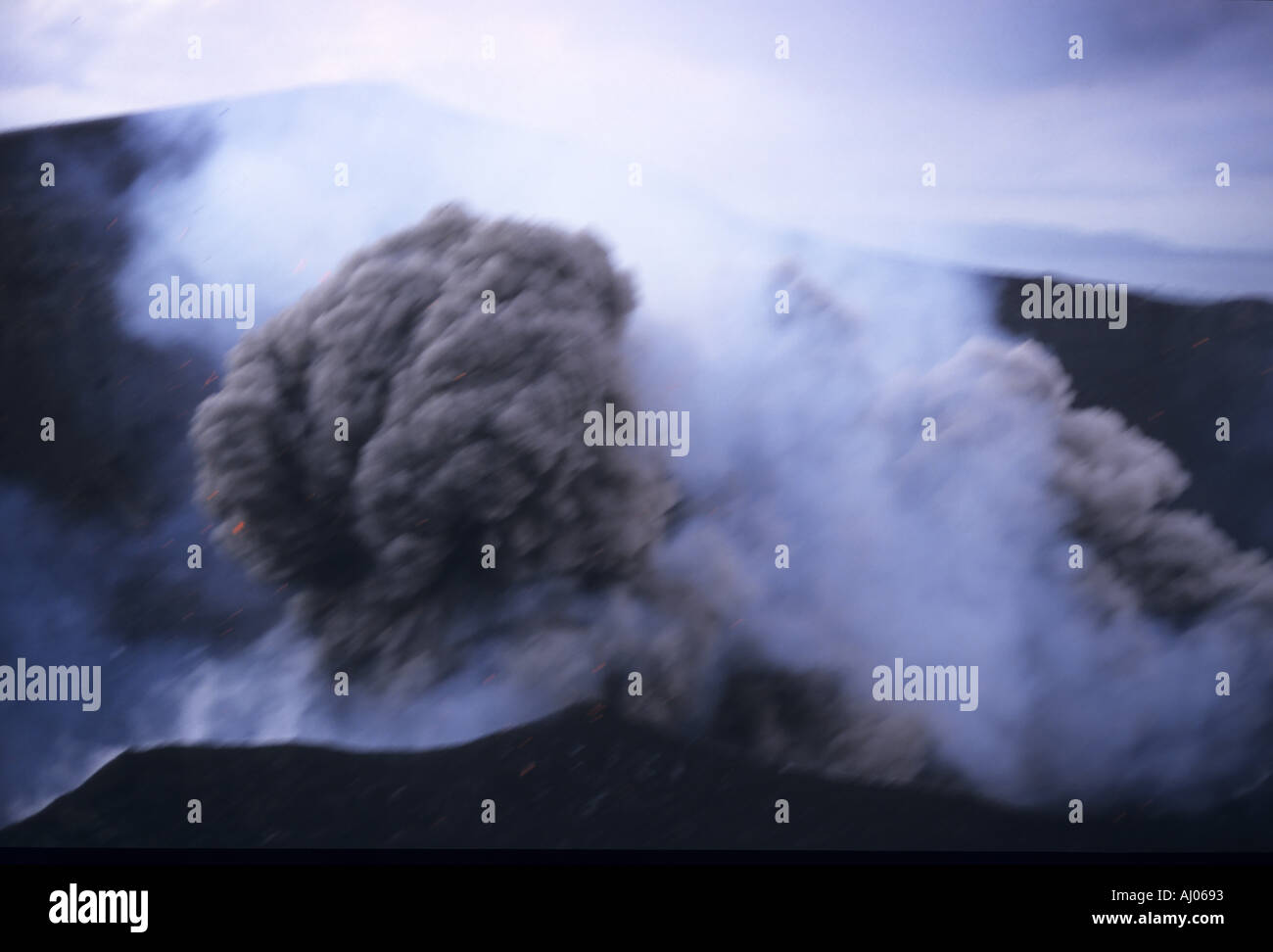 Vanuatu Tanna Island Yasur Volcano An Eruption Is Performing Inside The ...