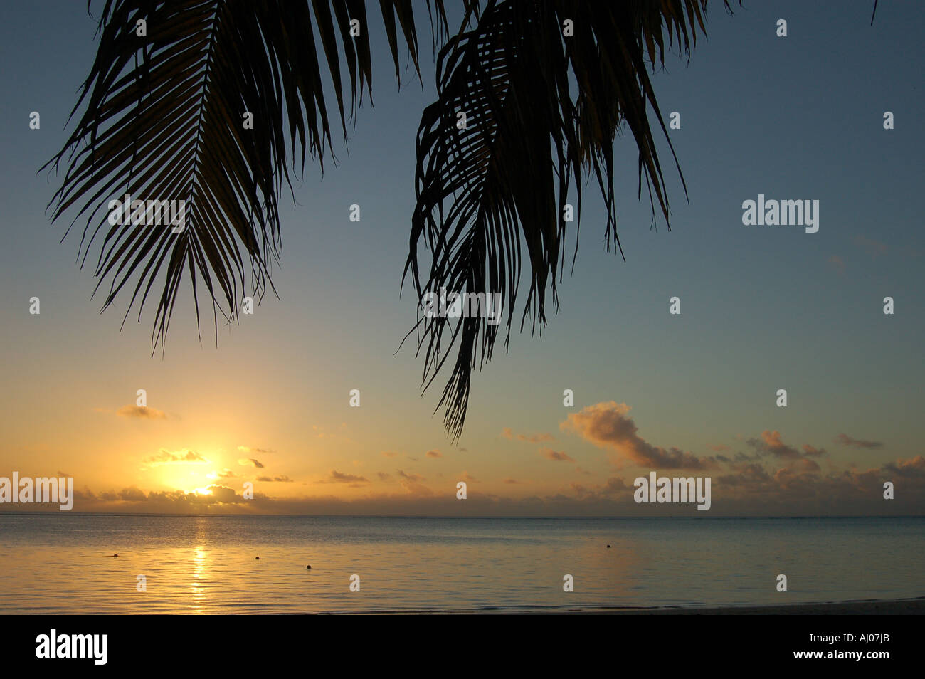 Golden sunset, Mauritius Stock Photo - Alamy