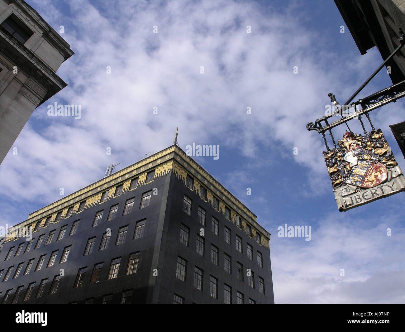 department store Liberty and decorated building London Stock Photo - Alamy