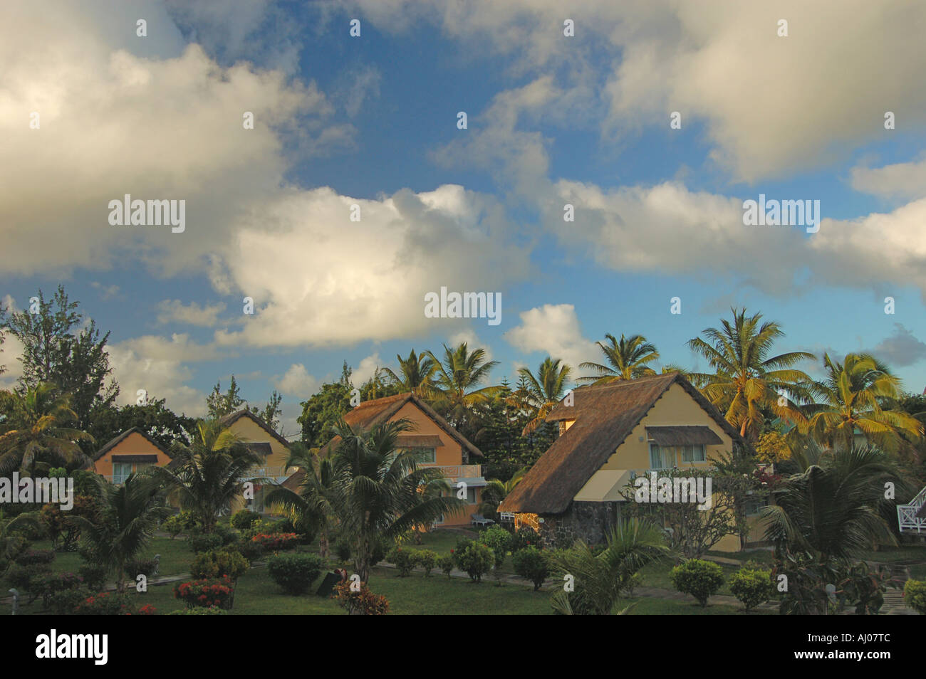 Traditional style housing, Mauritius Stock Photo - Alamy