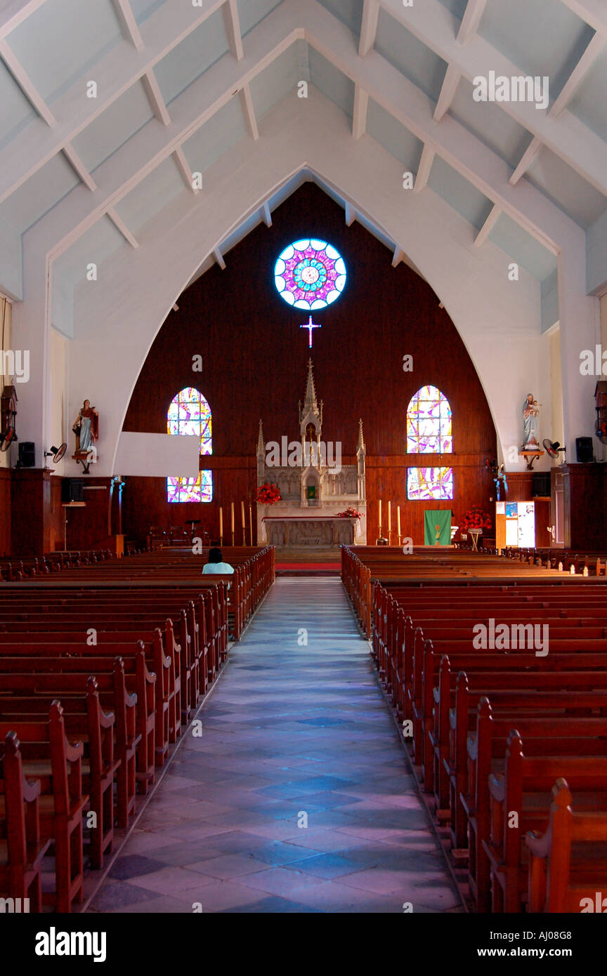 Church interior, Mauritius Stock Photo - Alamy