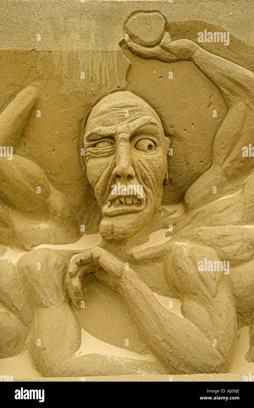 ancient Greece sand sculpture at great Yarmouth Stock Photo - Alamy
