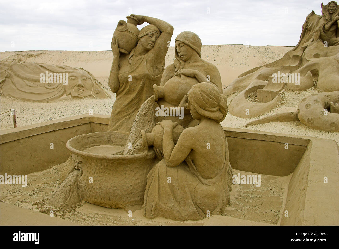 ancient Greece sand sculpture at great Yarmouth Stock Photo - Alamy