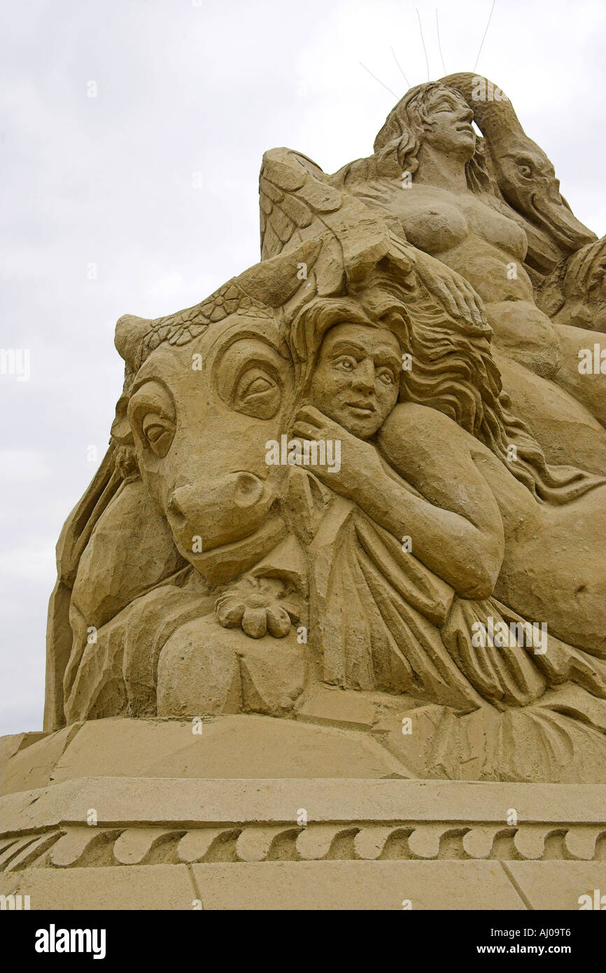 ancient Greece sand sculpture at great Yarmouth Stock Photo - Alamy