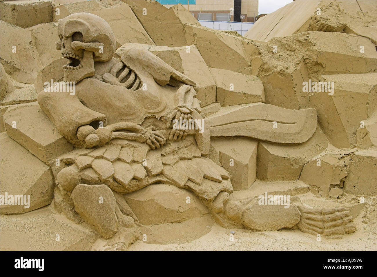 ancient Greece sand sculpture at great Yarmouth Stock Photo - Alamy