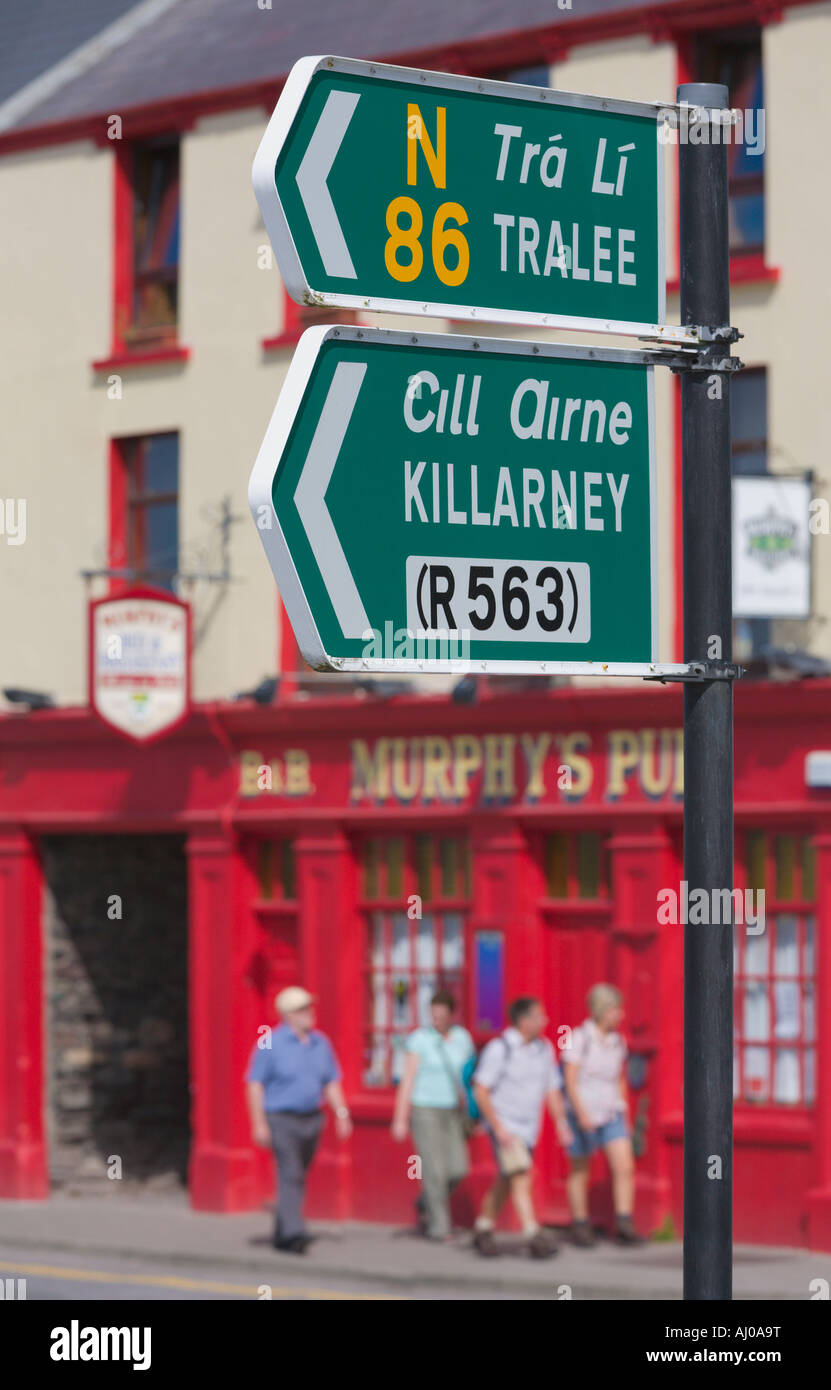 Signposts Dingle Dingle Peninsula County Kerry Ireland Stock Photo - Alamy