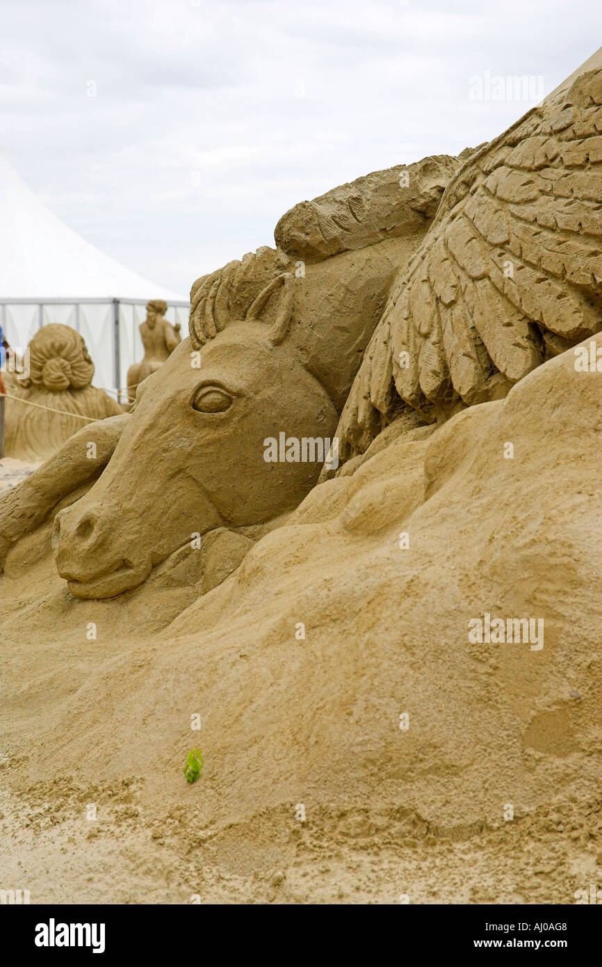 ancient Greece sand sculpture at great Yarmouth Stock Photo - Alamy