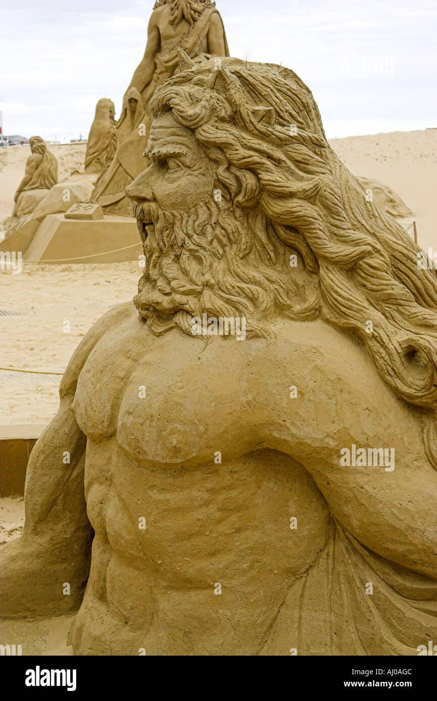 ancient Greece sand sculpture at great Yarmouth Stock Photo - Alamy