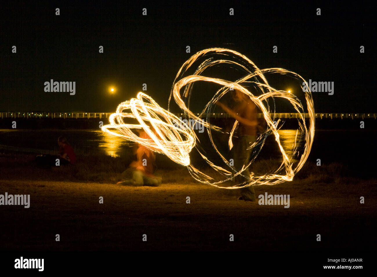 Fire Twirlers at Moonfest which is held each Full Moon at Moora Park ...