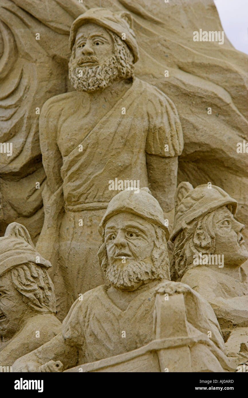 ancient Greece sand sculpture at great Yarmouth Stock Photo - Alamy