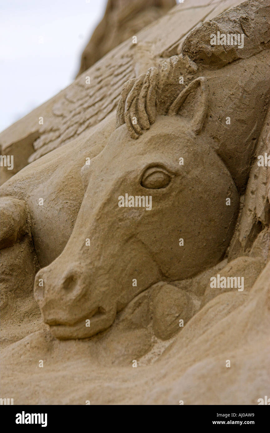 ancient Greece sand sculpture at great Yarmouth Stock Photo - Alamy