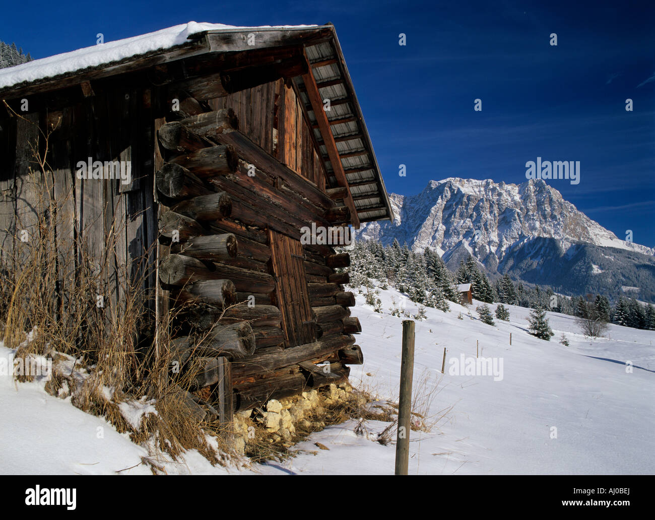 European alps austria zugspitze tirol mountains Stock Photo - Alamy