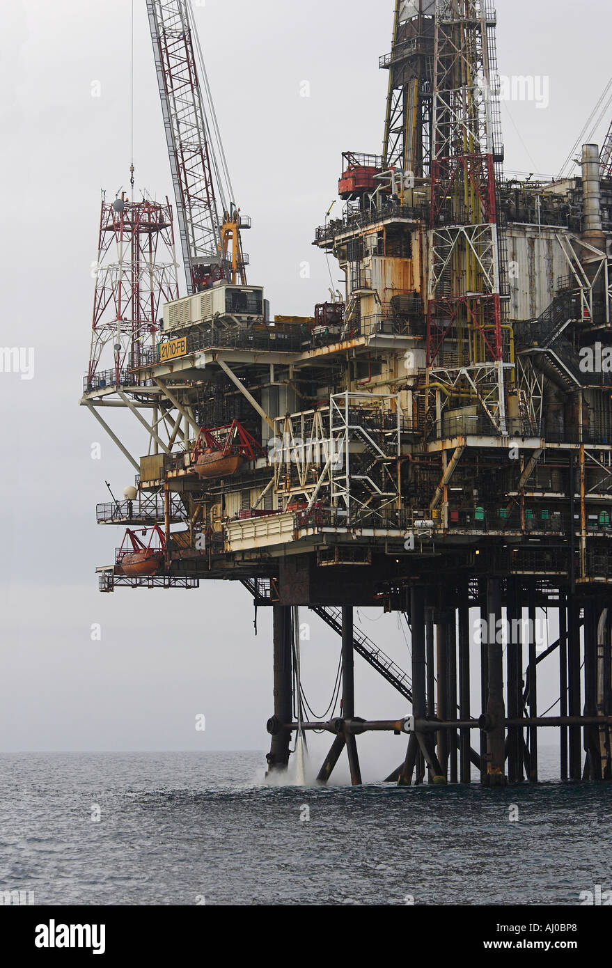 forties delta oil rig Stock Photo - Alamy