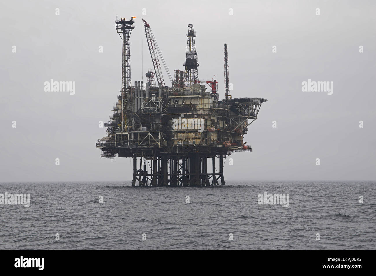 forties charlie oil rig Stock Photo - Alamy