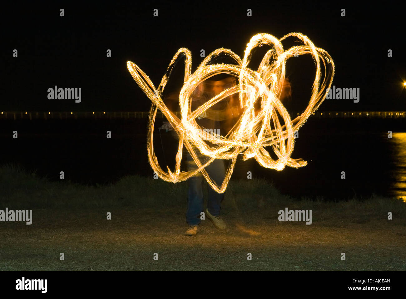 Fire Twirlers at Moonfest which is held each Full Moon at Moora Park ...