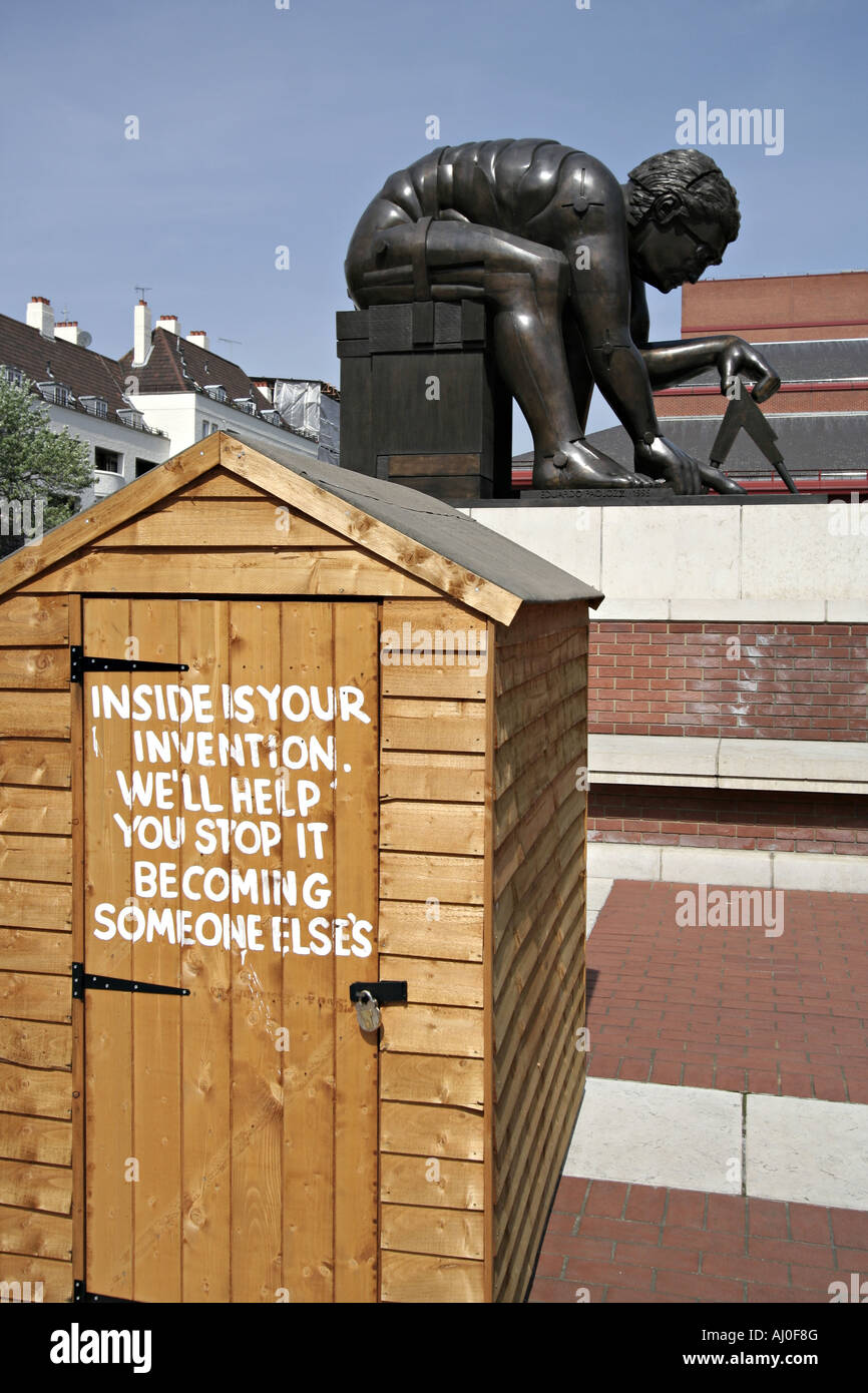 England London British Library Bronze Statue Sir Isaac Newton by ...