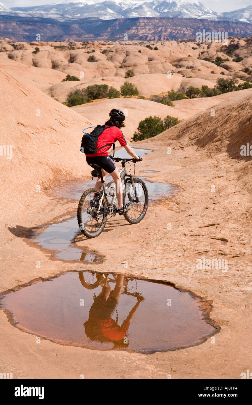 Teenage boys rides the Slick Rock Trail in Moab Utah s mecca for ...