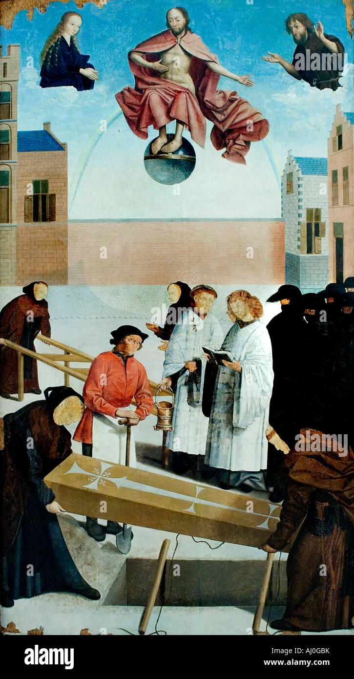Master from Alkmaar Seven works of mercy 1504 Stock Photo - Alamy