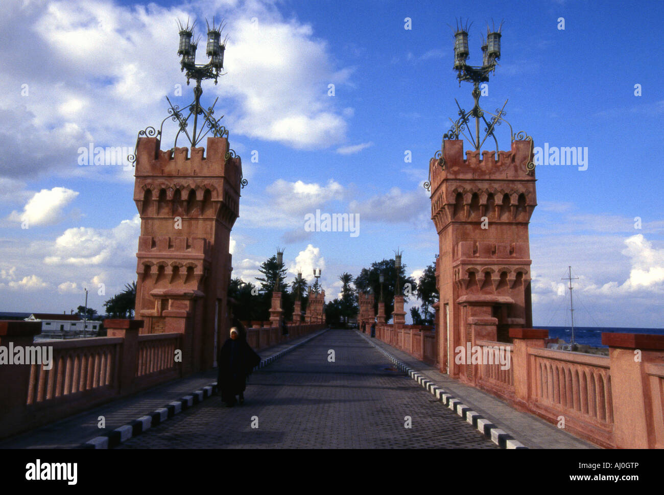 Characteristic Bridge on Mediterraneann Sea Alexandria Arab Republic of ...