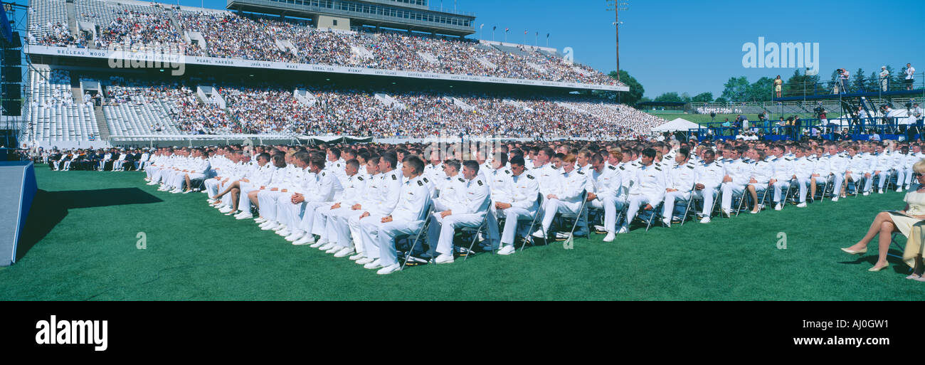Graduation at Naval Academy Annapolis Maryland Stock Photo - Alamy