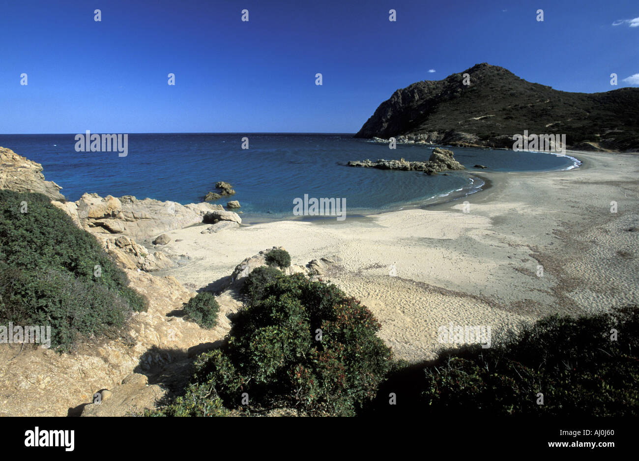Feraxi beach Muravera Sardinia Italy Stock Photo - Alamy