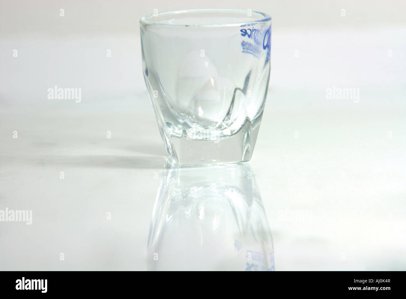 shooter glass closeup with reflection Stock Photo - Alamy