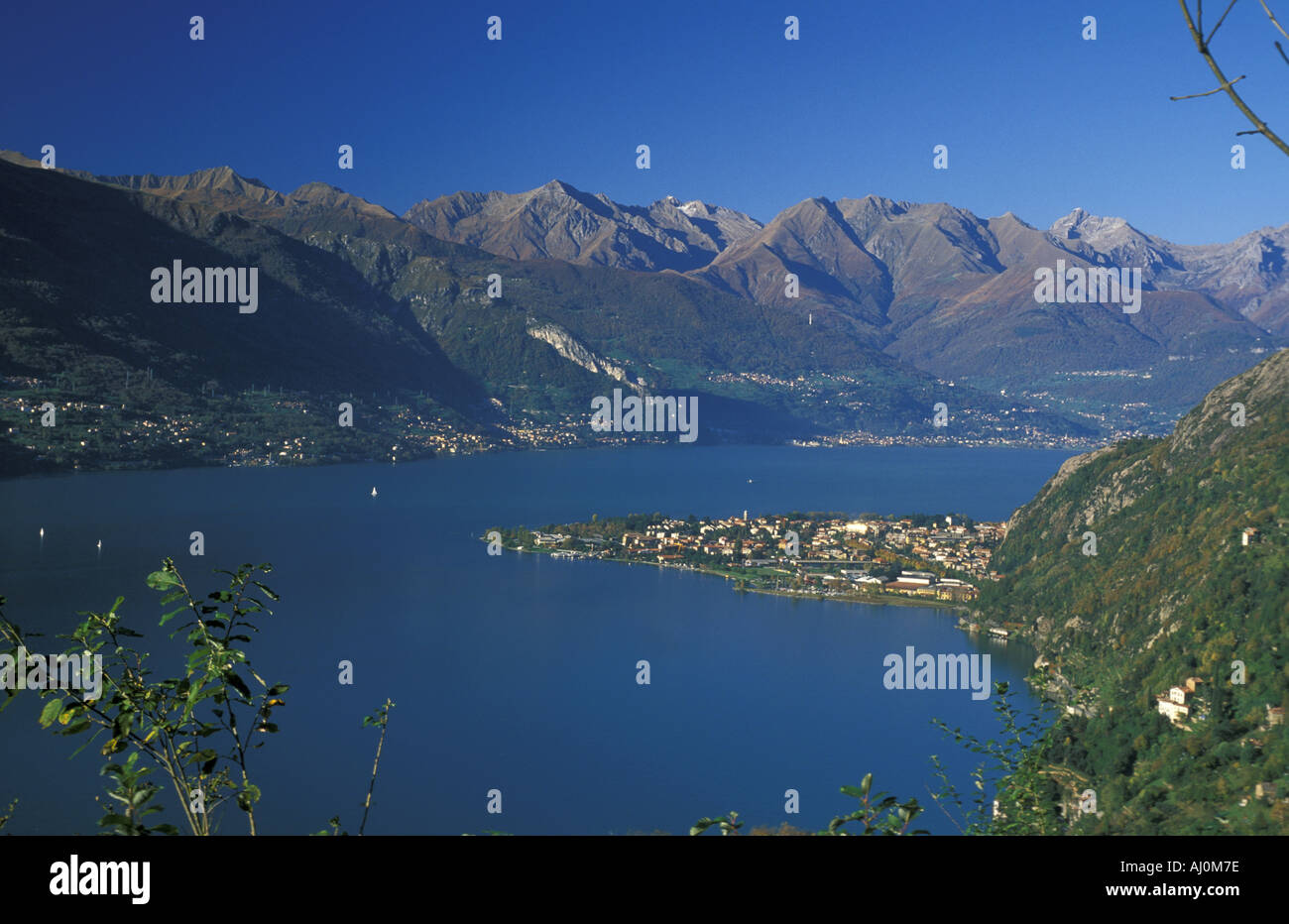 Como lake Dervio Lombardy Italy Stock Photo - Alamy