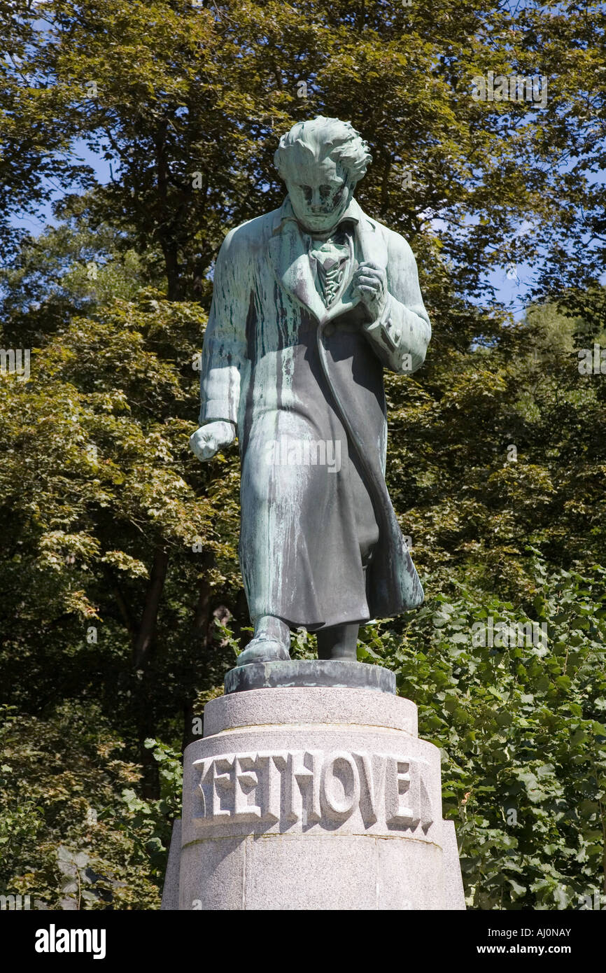Statue of Beethoven in Karlovy Vary Karlsbad Czech Republic Stock Photo ...