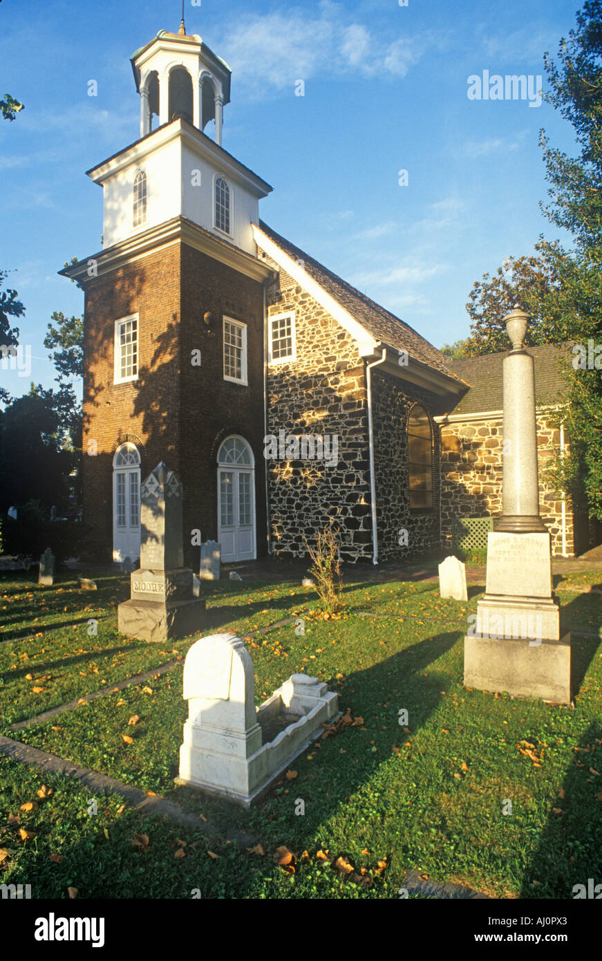 Old swedes church and cemetery hi-res stock photography and images - Alamy