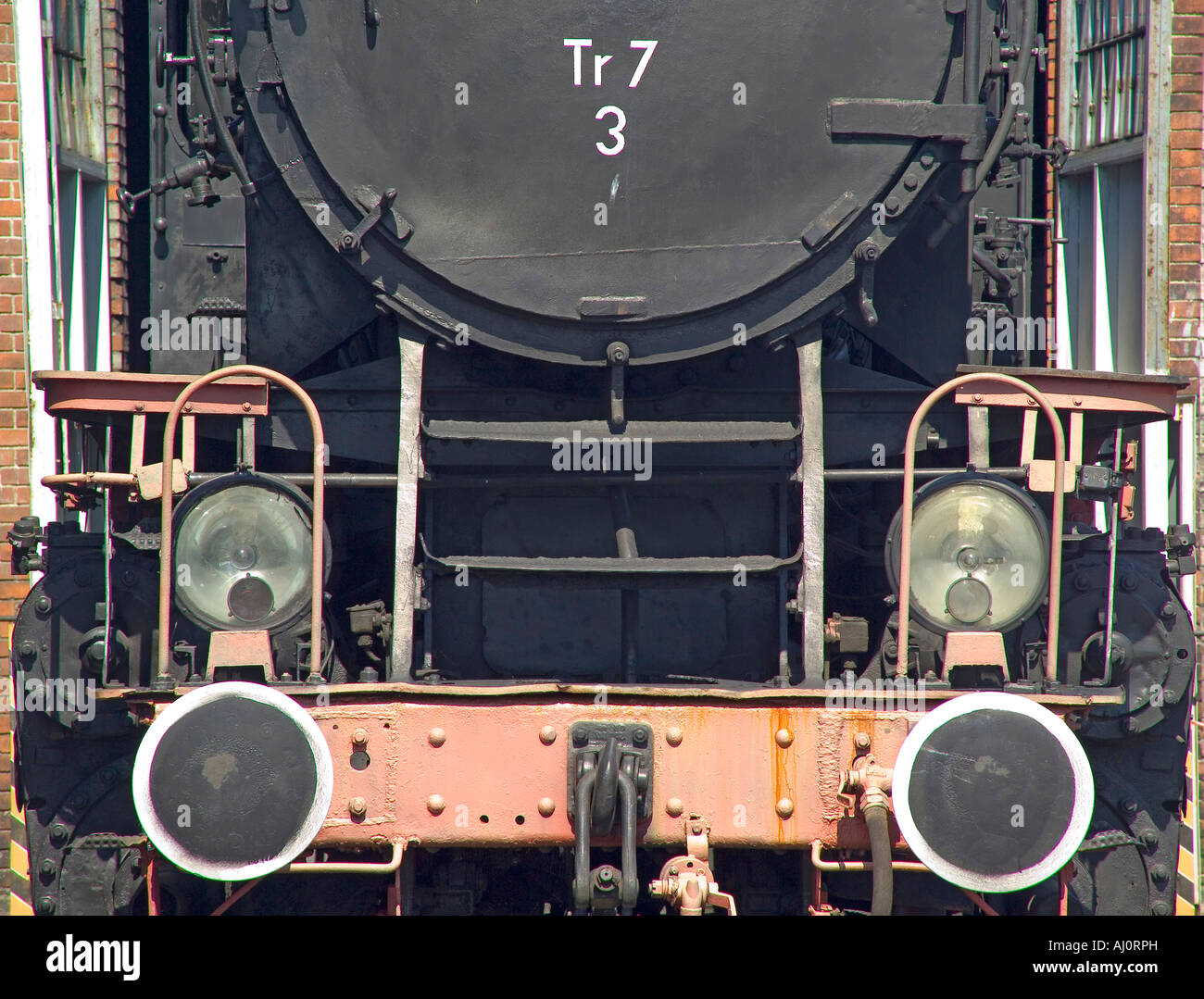 Steam engine locomotive Tr 7 Stock Photo - Alamy
