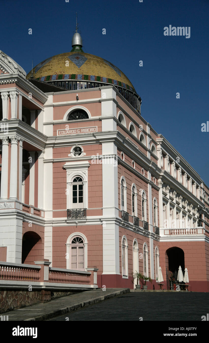 Opera house Manaus Brazil Stock Photo - Alamy