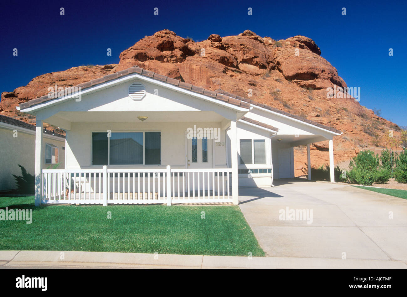 New housing development in a desert community Southern UT Stock Photo ...