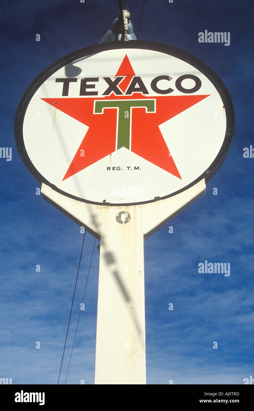 Texaco Oil sign Stock Photo - Alamy