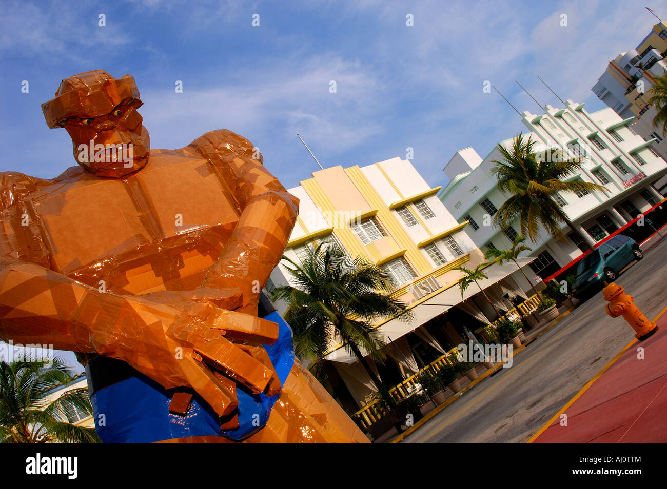 United States, Florida, Miami, South Beach District. Art in the city ...