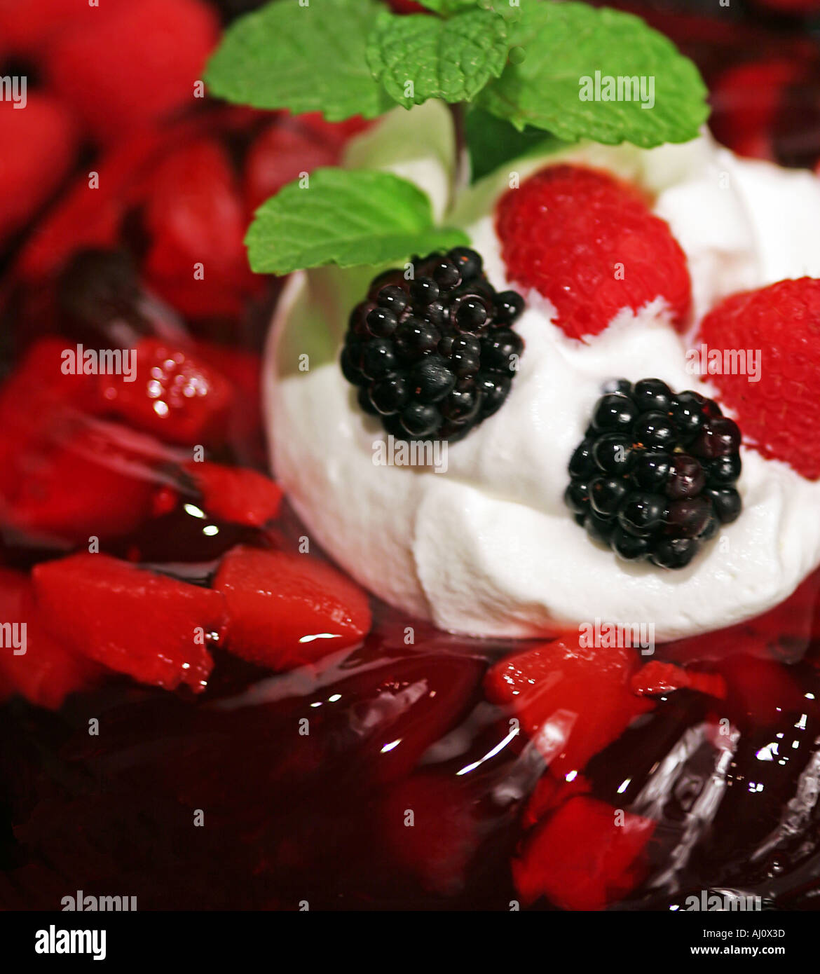 Fresh Fruit Desert Parfeit Stock Photo - Alamy