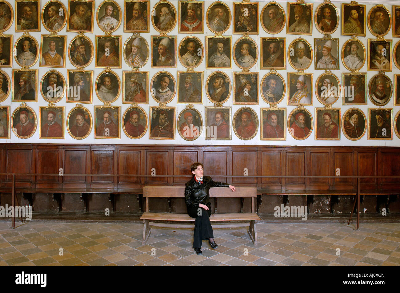 Italy, Piedmont, Turin city, monastery and church of Superga, the room ...