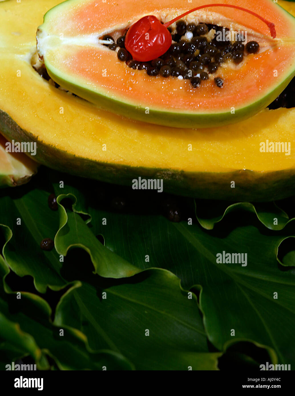Tropical Fruits Gold Papaya and Gold Papaya Stock Photo - Alamy