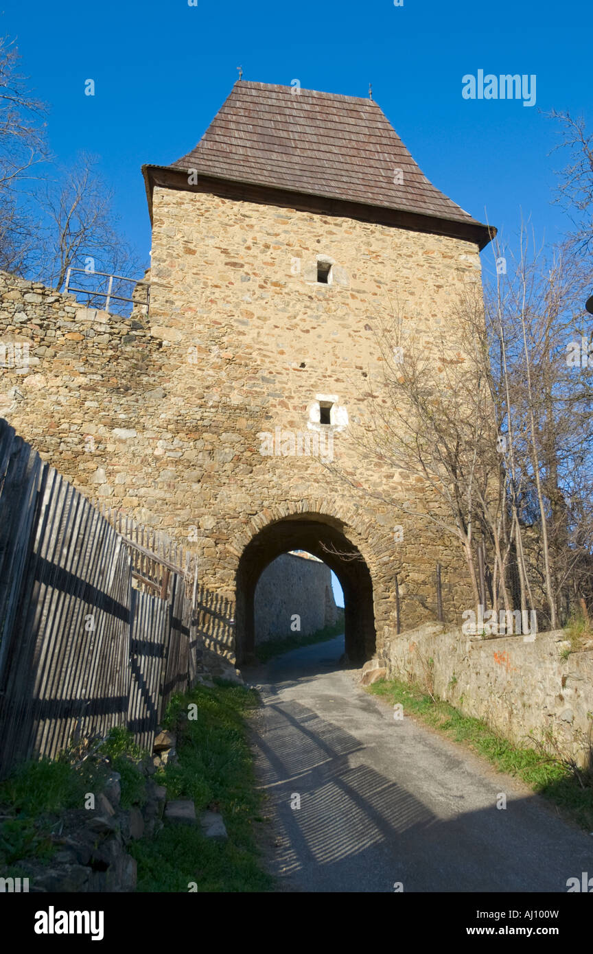 Tower of Vimperk castle in Southern Bohemia Stock Photo - Alamy