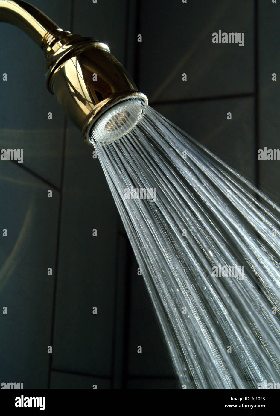 Shower spraying water Stock Photo - Alamy