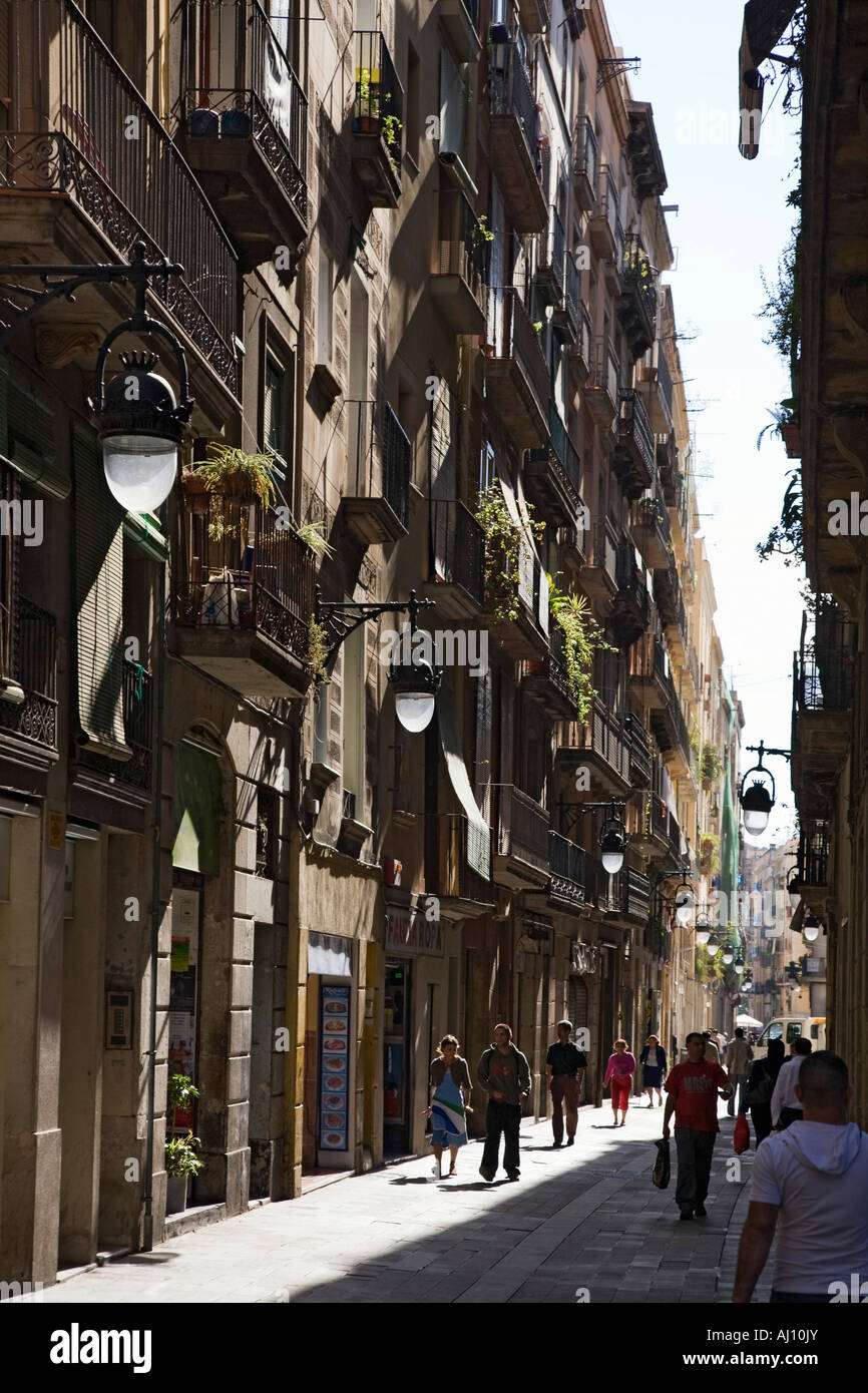 Spain Barcelona Raval old city center Stock Photo - Alamy